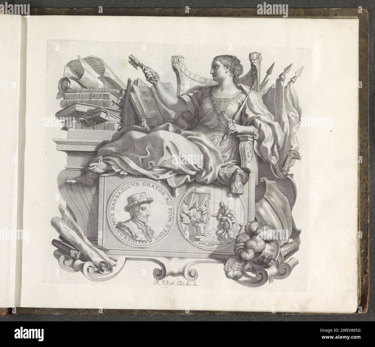 Portrait of Girolamo Barbarigo and the personification of authority ...