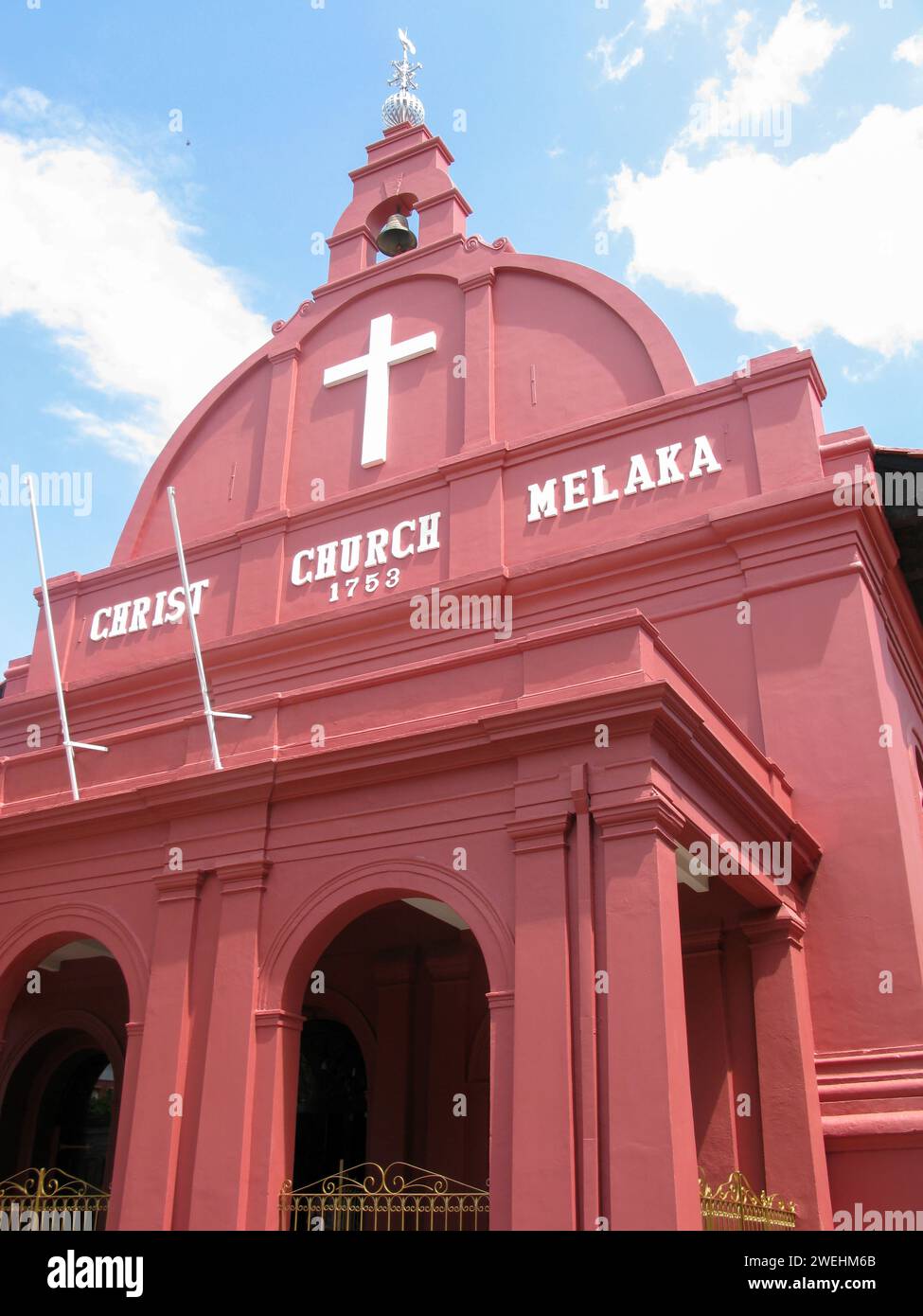 Christ Church Melaka in Red Square or Dutch Square in Melaka City in ...