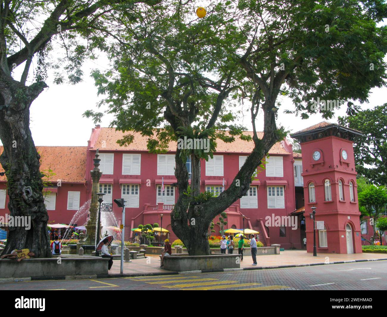 Dutch colonial buildings in Melaka City in Malacca State in Malaysia ...