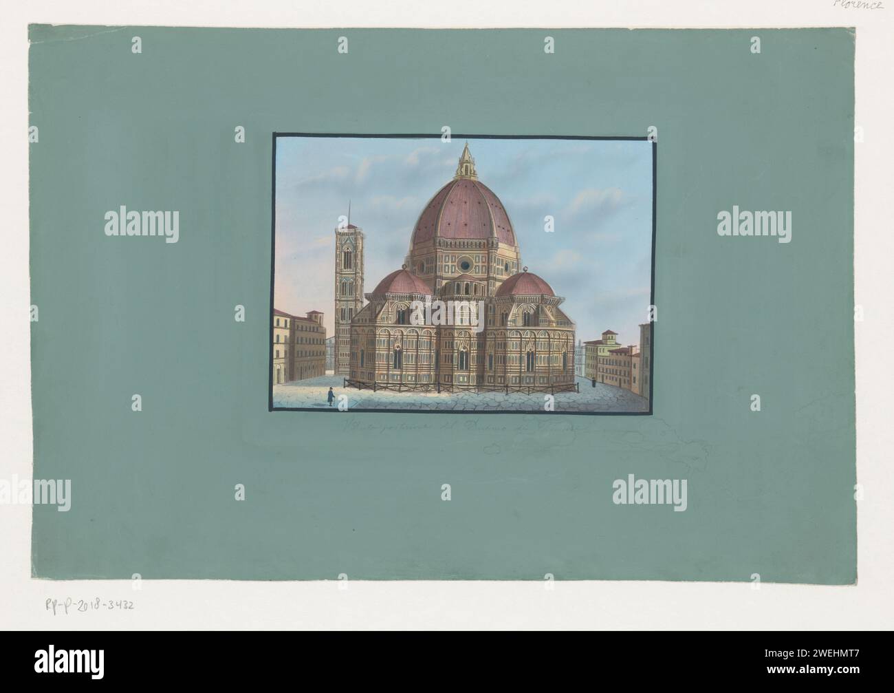 View of the back of the Cathedral of Florence, Anonymous, 1850 - 1900 ...