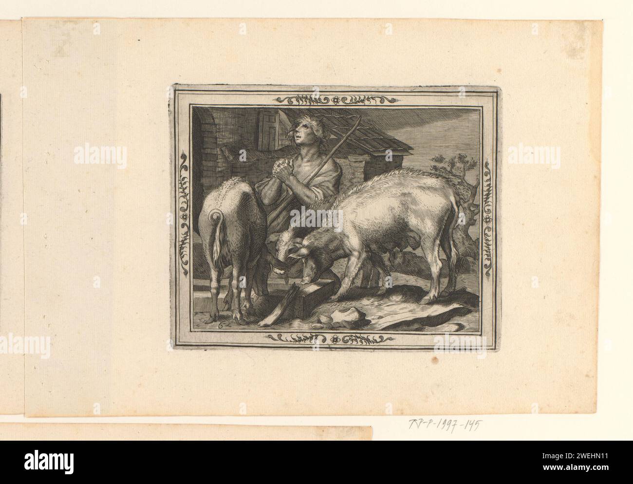 Lost son at De Zwijnen, Jean Leclerc, After Abraham Bloemaert, 1597 ...