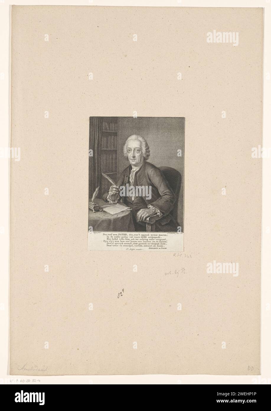 Portrait of Lucas Pater, Jacob Houbraken, after Willem Joseph Laquy ...