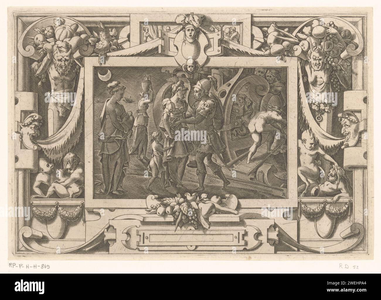 Medea goes on board the Argo, René Boyvin, after Léonard Thiry, 1563 ...