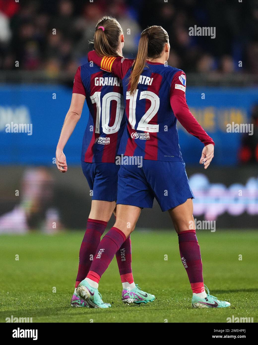 Barcelona, Spain. 25th Jan, 2023. Patri Guijarro and Caroline Graham ...