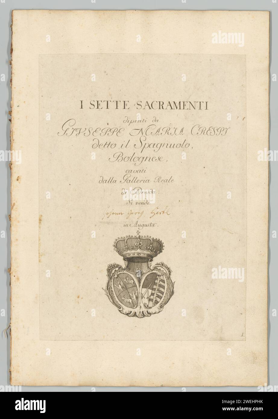 Giuseppe maria crespi sacraments hi-res stock photography and images ...