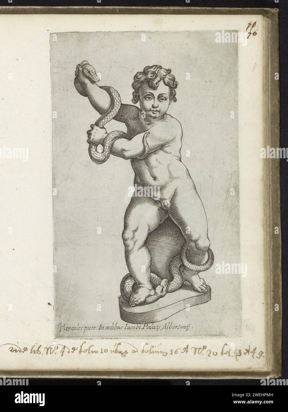 Sculpture of the Young Hercules in battle with two snakes, Anonymous ...