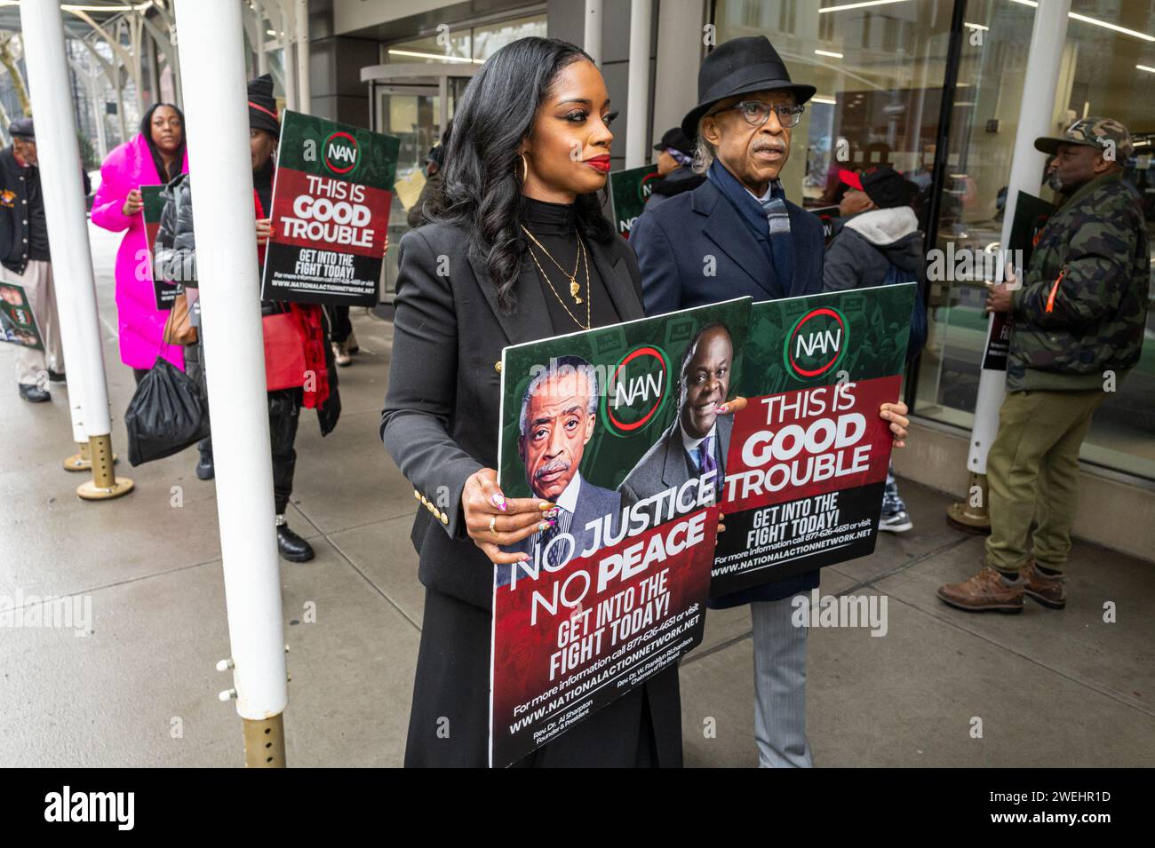 New York, New York, USA. 25th Jan, 2024. Left, Co-Founder and CEO of ...