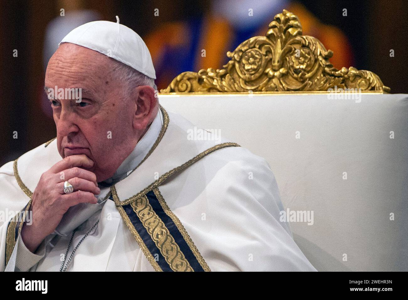 Vatican, Vatican. 25th Jan, 2024. Italy, Rome, Vatican, 2024/1/25.Pope ...