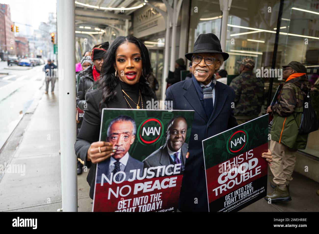 New York, New York, USA. 25th Jan, 2024. Left, Co-Founder and CEO of ...