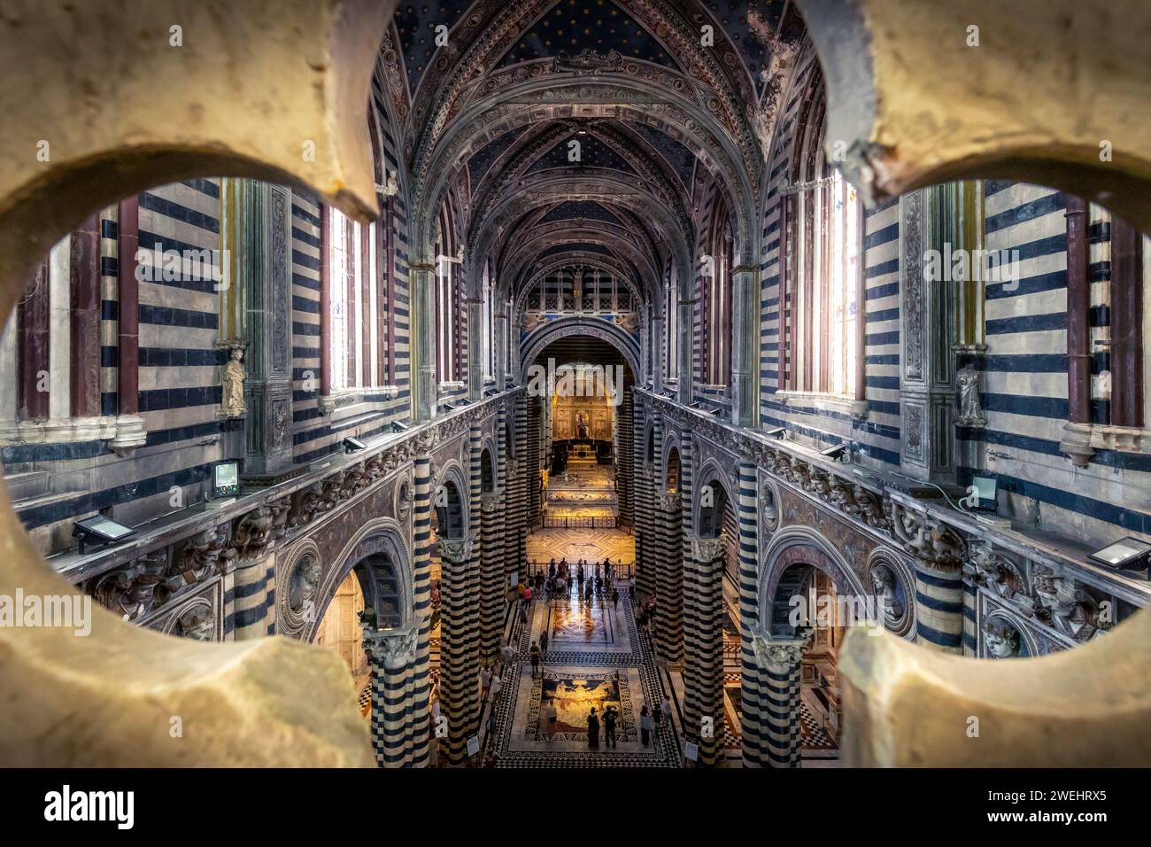 Siena cathedral interiors hi-res stock photography and images - Alamy