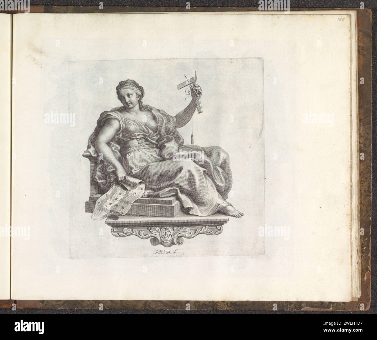 Personification of architecture, Robert van Audenaerd, 1673 - 1743 ...