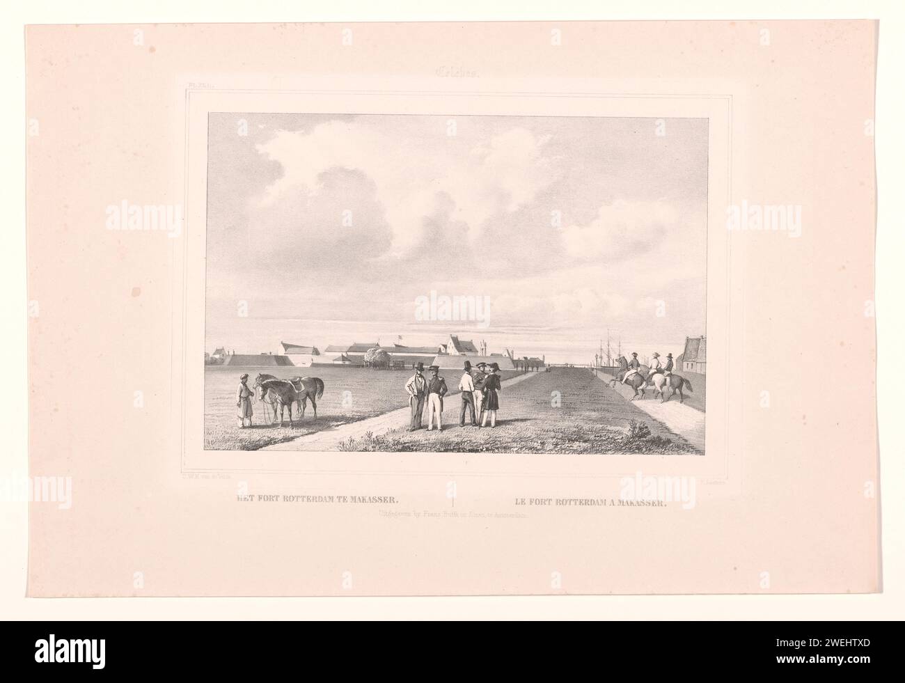 View of Fort Rotterdam in Makasser, Paulus Lauters, After Charles ...