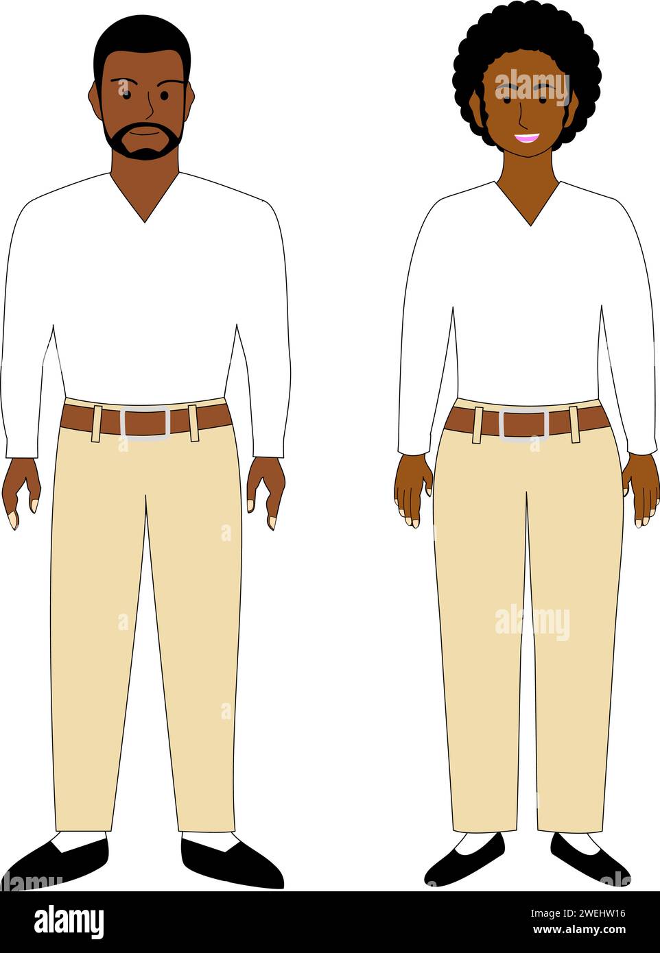 Indian man woman standing Stock Vector Images - Alamy