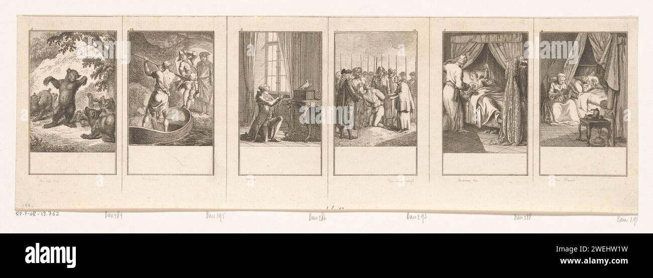 Six scenes from Gellert's fables, Daniel Nikolaus Chodowiecki, 1776 ...