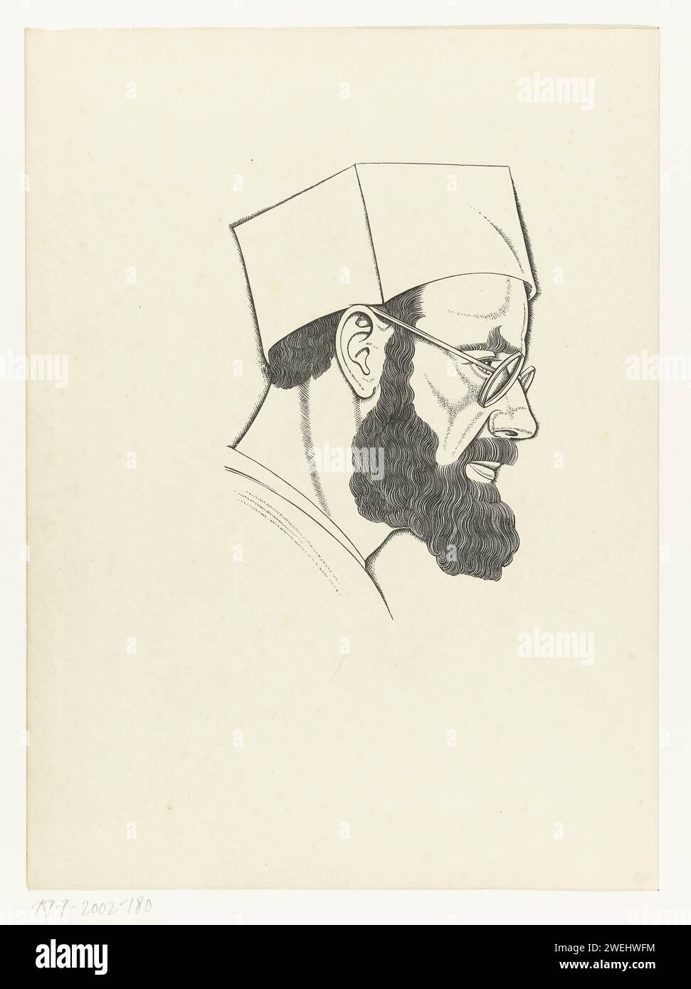 Zelfportret, Eric Gill, 1927 print paper portrait, self-portrait of ...
