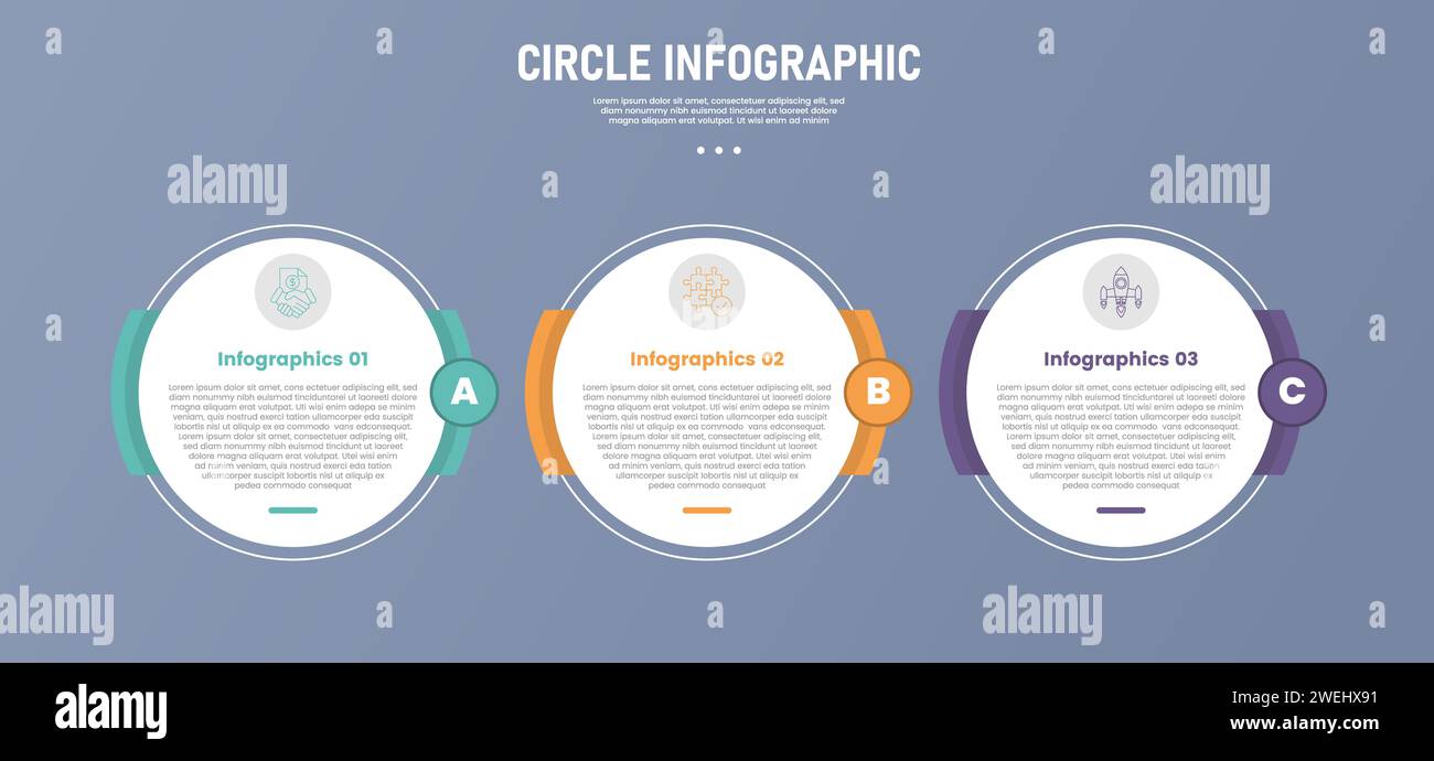 3 point circle infographic stage or step template with circle with ... 3 point circle infographic stage or step template with circle with ...