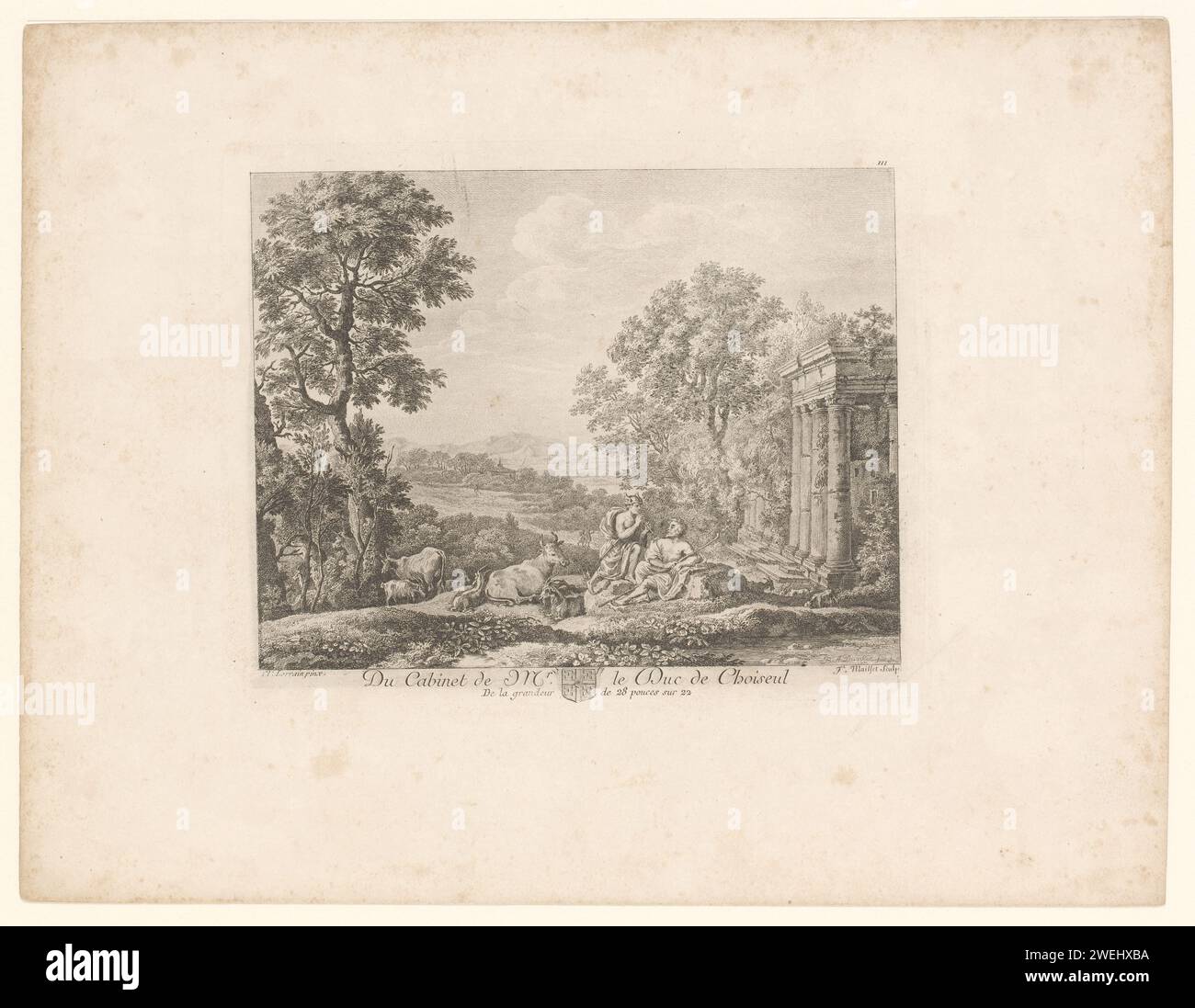 Landscape with Mercurius who plays Argus asleep with his flute, Joseph ...