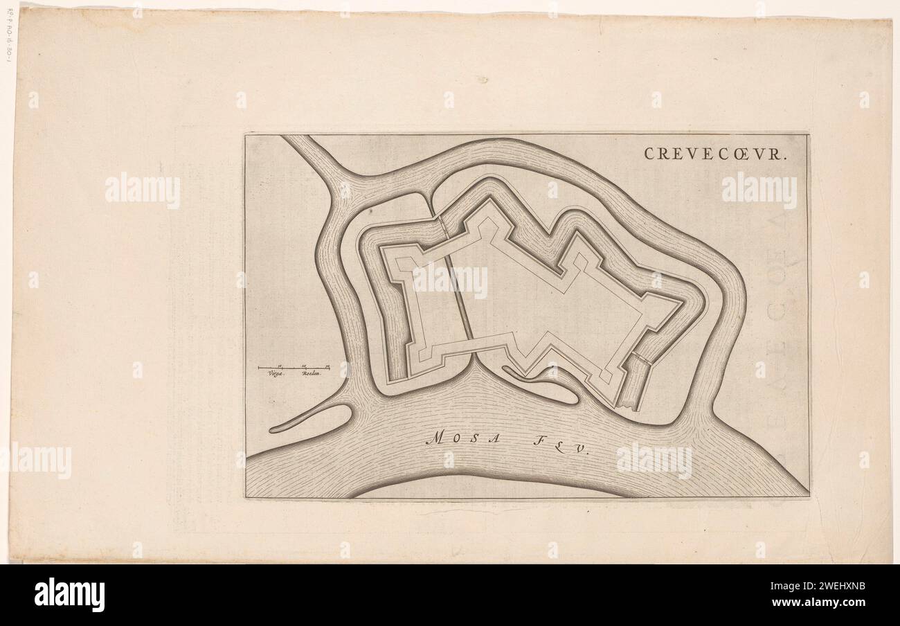 Fortress maps of Fort Crèvecoeur, Ravenstein and Helmond, Anonymous ...