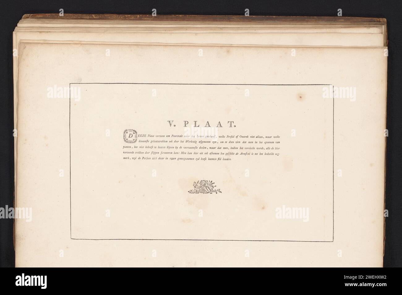 Explanation of the portrait of a man, Antoine George Eckhardt, 1777 - 1778 text sheet Text sheet ...