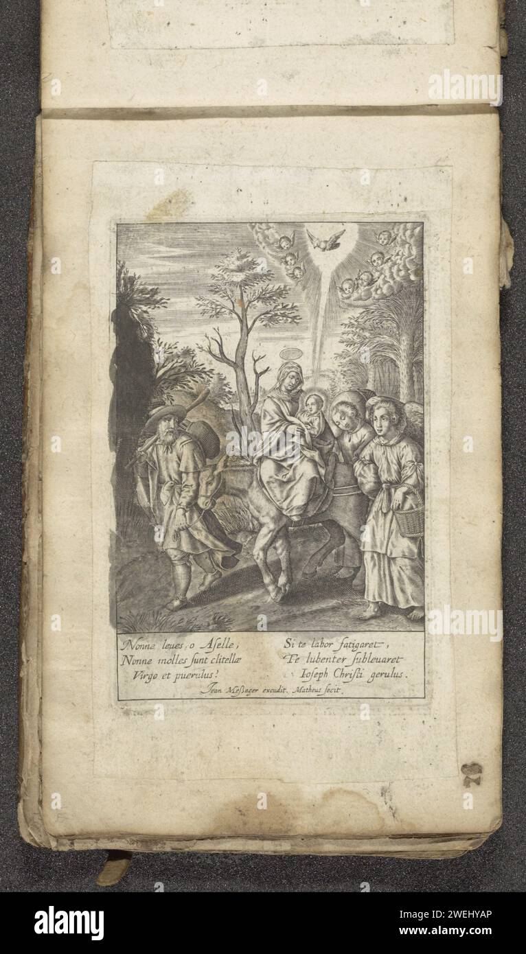 Flight to Egypt, 1590 - 1649 print Maria drives, with the Christ child ...