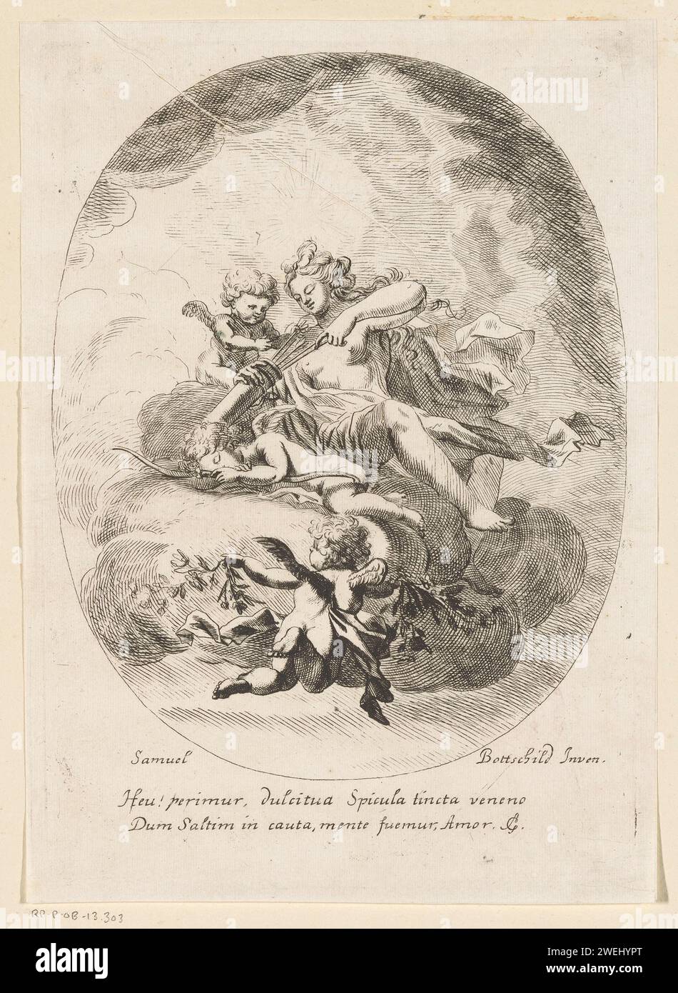 Venus, Samuel Bottschild, 1693 print paper etching (story of) Venus ...