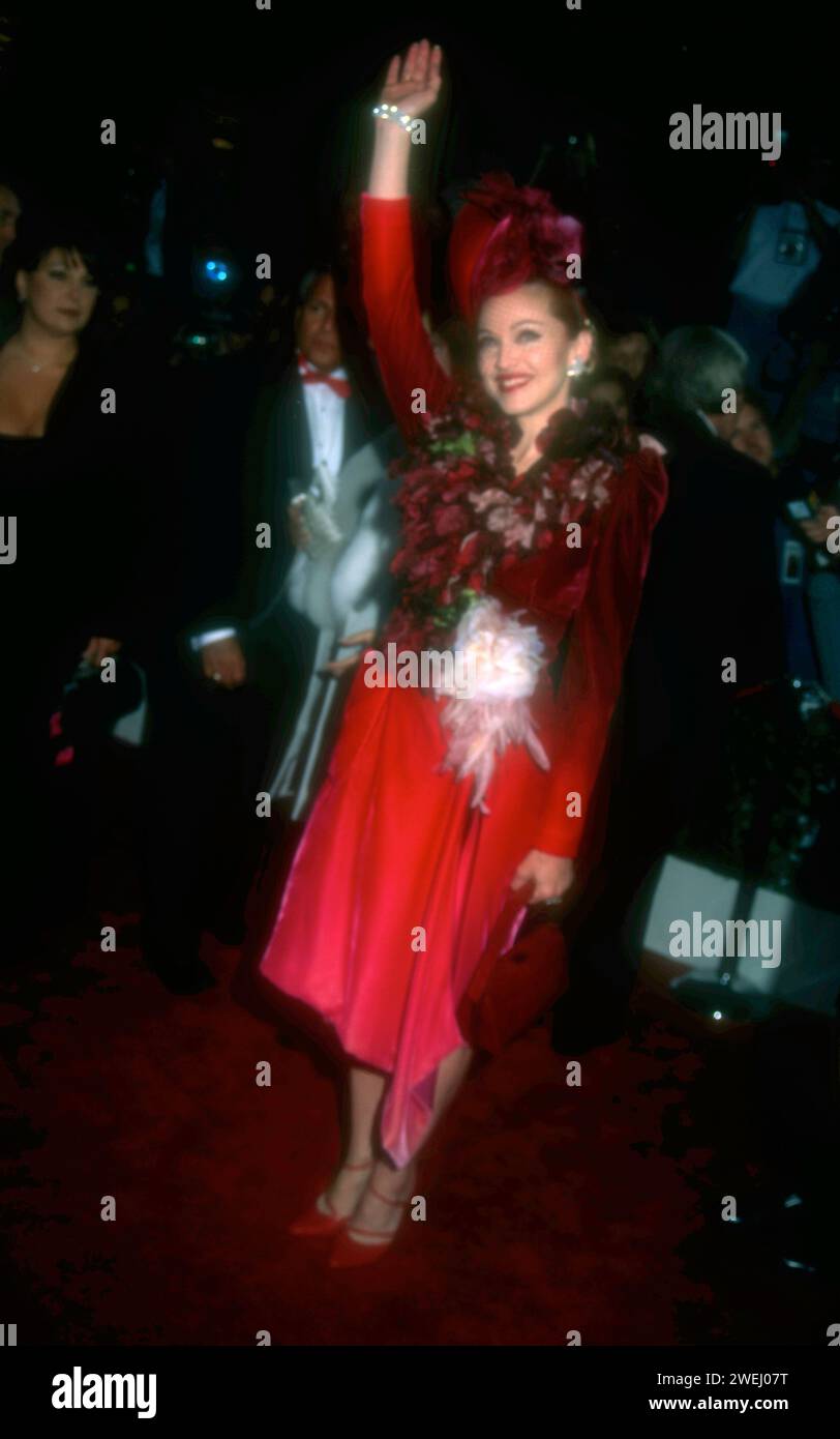 Los Angeles, California, USA 14th December 1996 Singer Madonna attends ...
