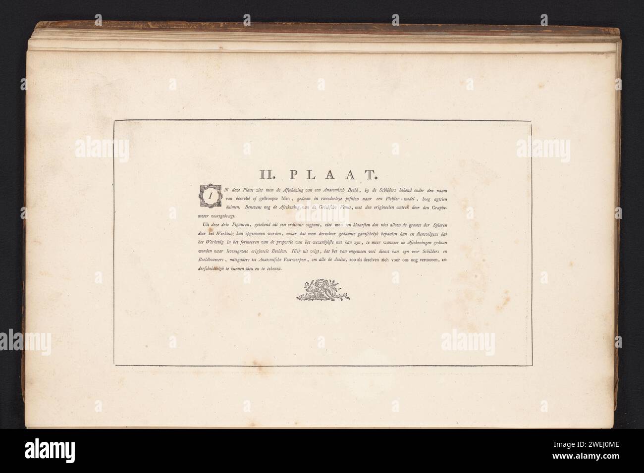 Explanation of an anatomical image and a Greek Venus, Antoine George Eckhardt, 1777 - 1778 text ...