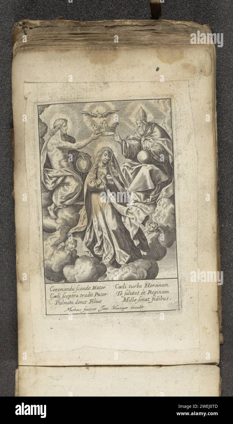 CREAT OF MARIA, 1590 - 1649 print Mary is crowned in heaven by the ...