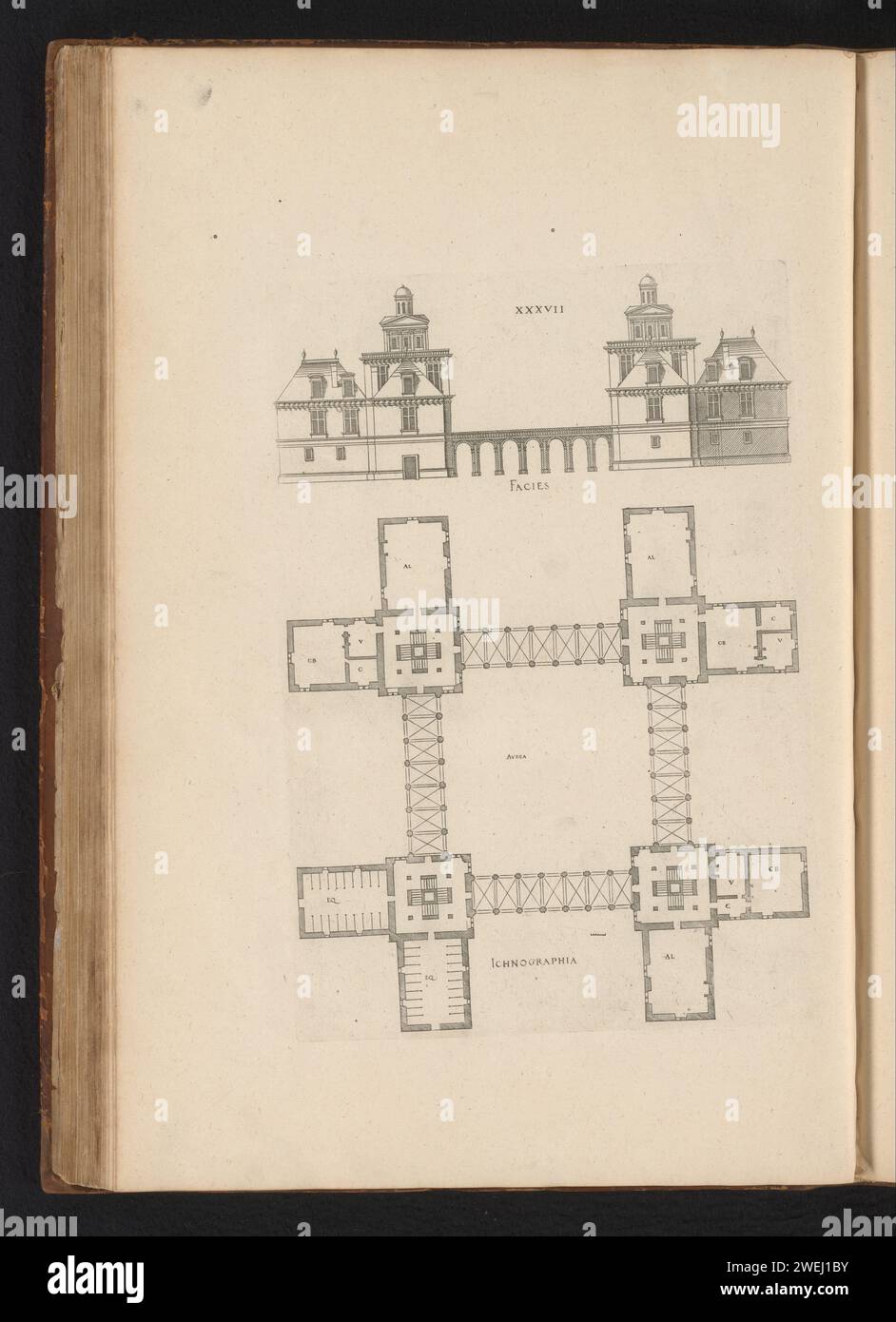 View and map, Jacques Androuet, 1559 View and map of architecture ...