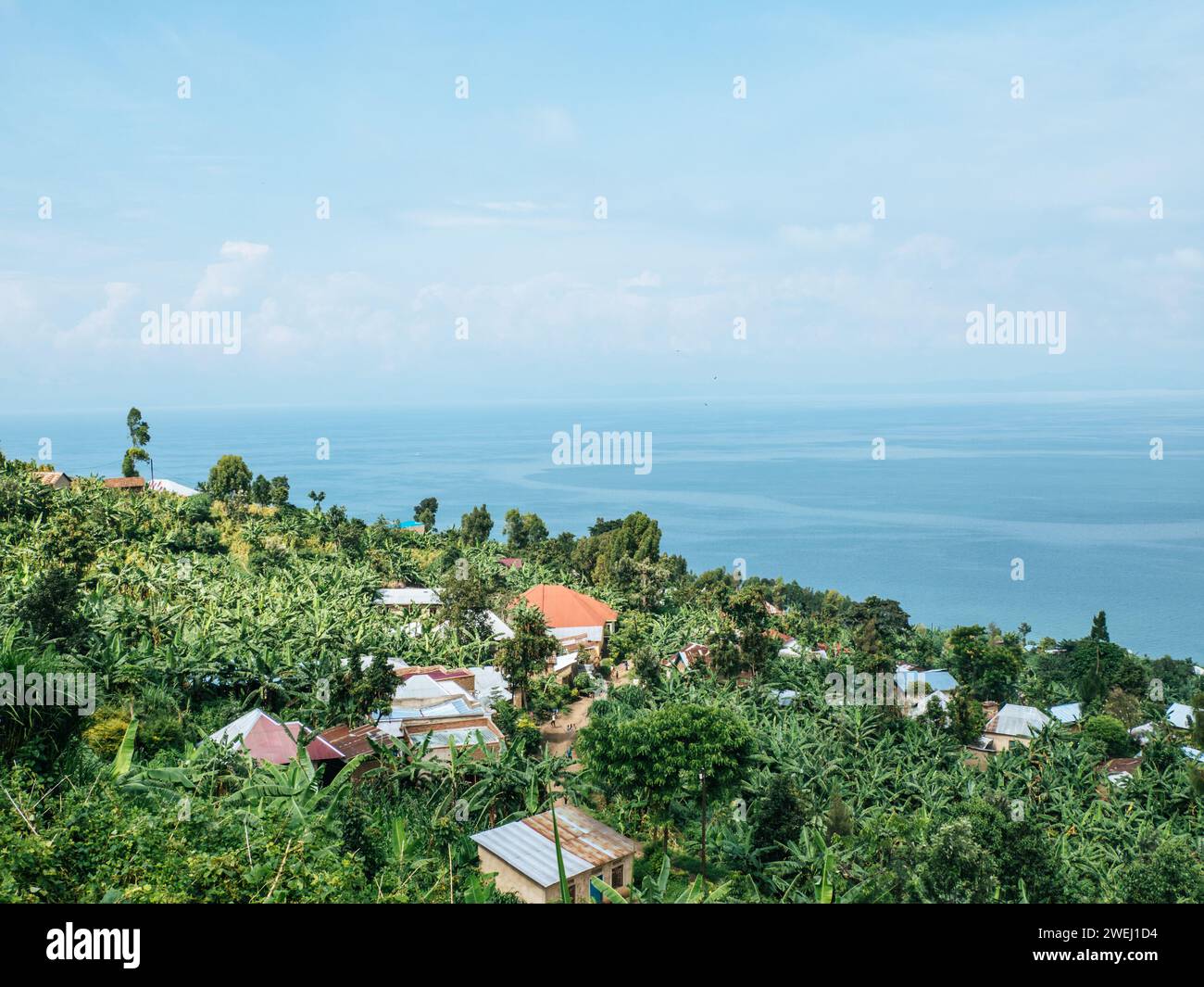 Gisenyi, a town on the north shore of Lake Kivu, in northwestern Rwanda ...