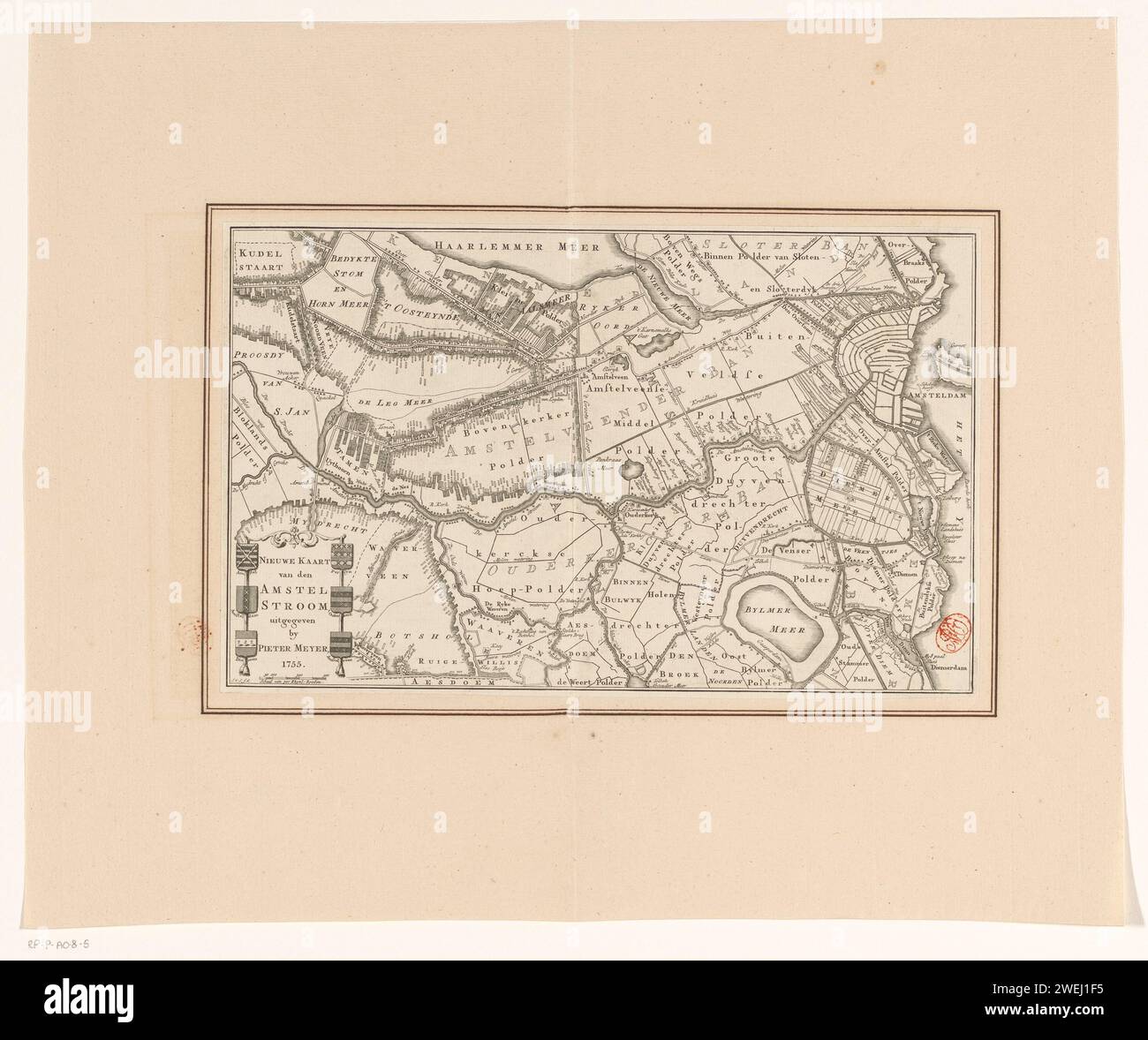 Amstel river map hi-res stock photography and images - Alamy