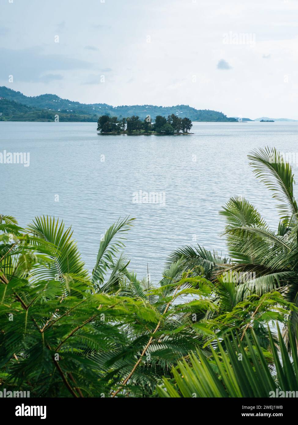 Gisenyi, a town on the north shore of Lake Kivu in Rwanda, East Africa ...