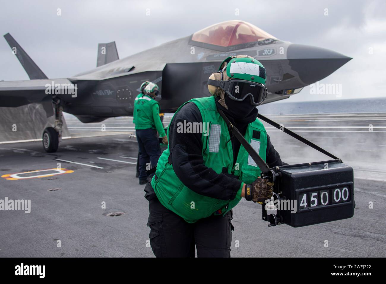 240123-N-ED228-1342 PACIFIC OCEAN (Jan. 23, 2024) Aviation Boatswain’s ...