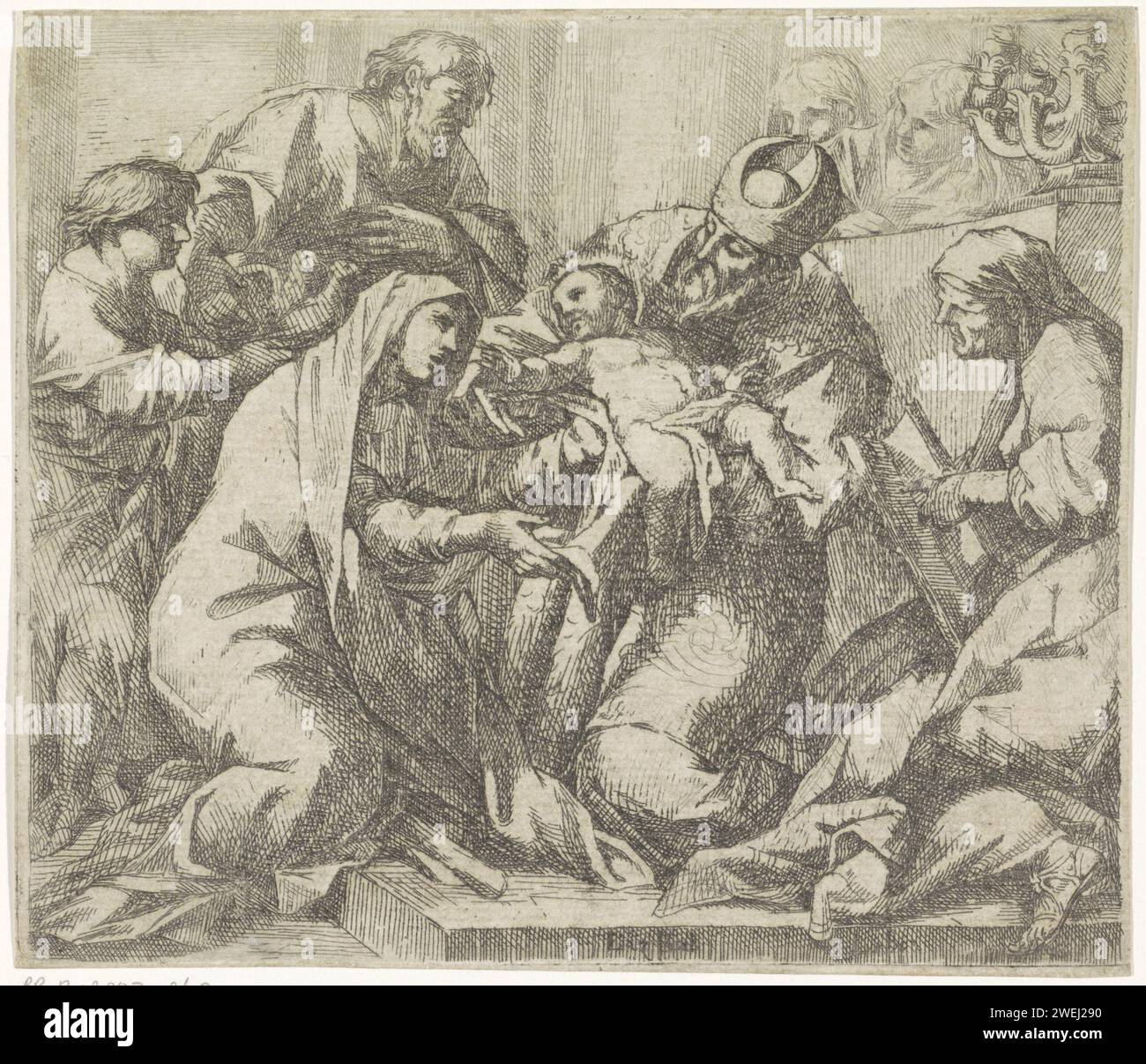 Besnijdenis van Christ, Lucio Bonon, after Lazzaro Baldi c. 1650 - c ...