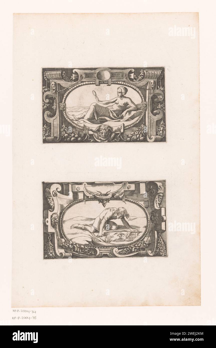 Narcissus, 1536 - 1569 print paper engraving / etching Narcissus ...