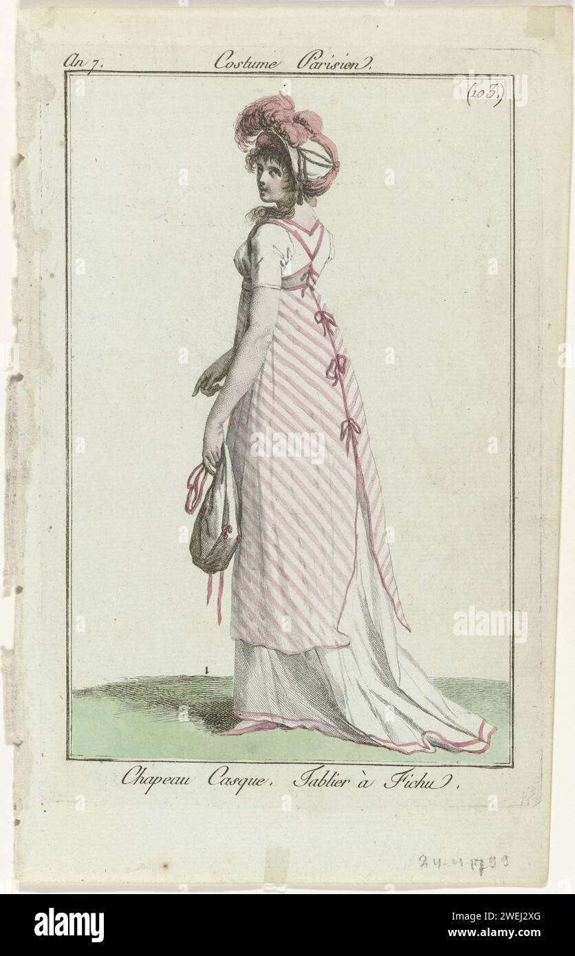 Journal of the ladies and fashions, Parisian costume, April 24, 1799 ...