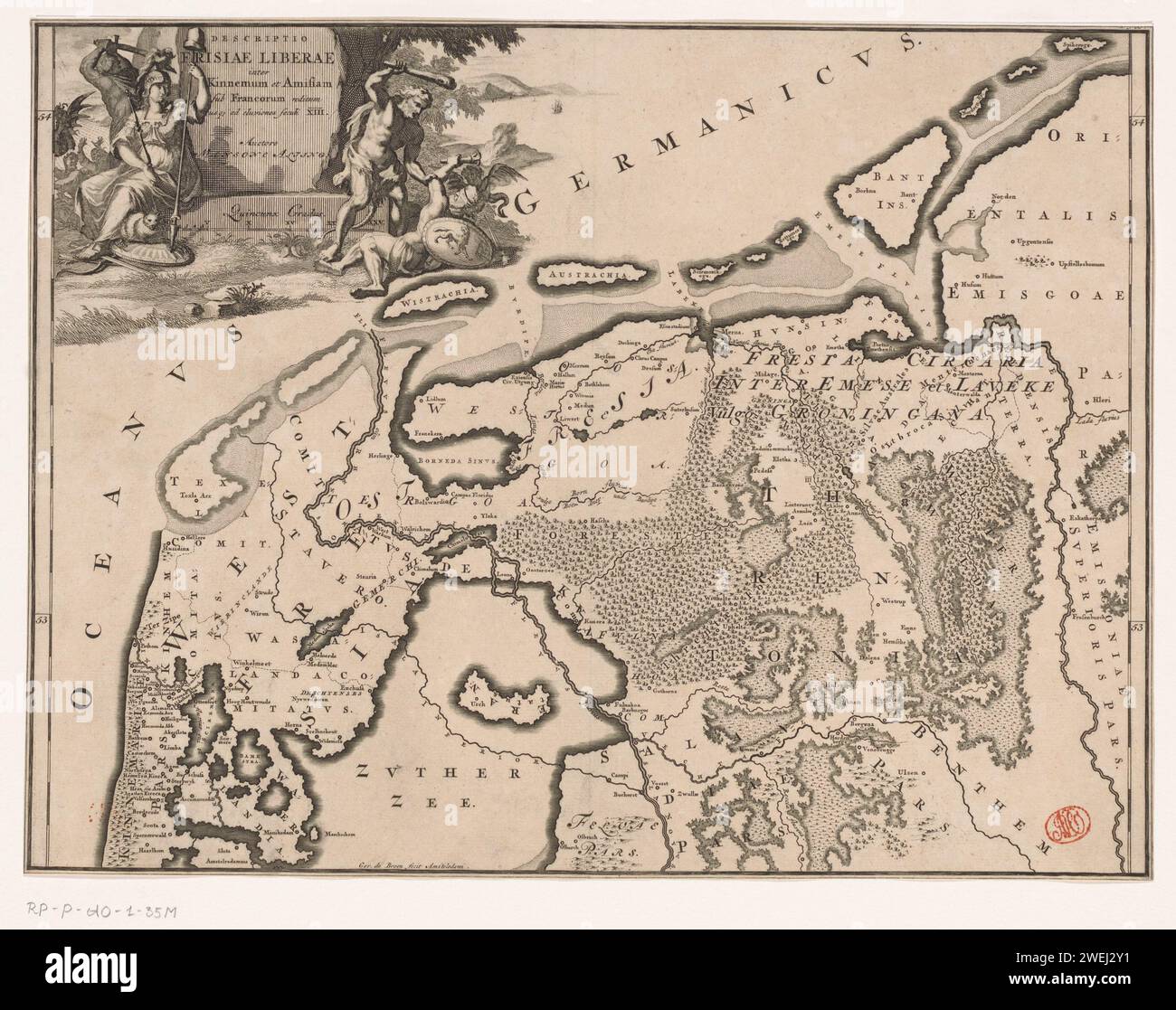 Historical map of the Netherlands with the areas of the Batavians and ...