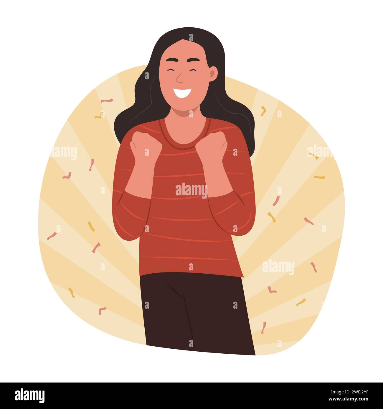 Elated glad Stock Vector Images - Alamy