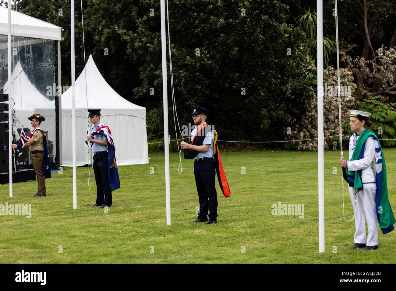 Melbourne, Australia. 26th Jan, 2024. Governor of Victoria Margaret ...