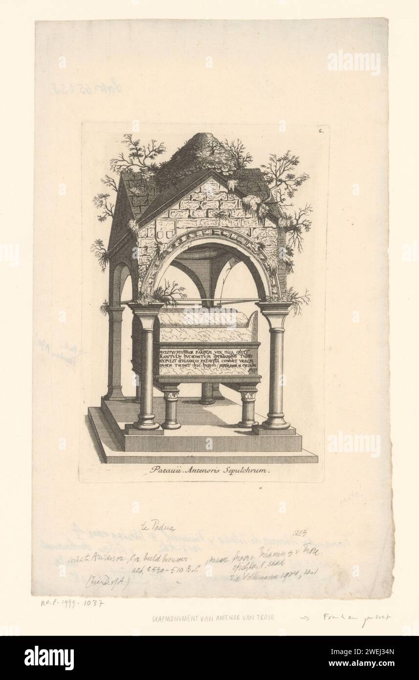 Grave monument for antenor in Padua, 1700 - 1800 print Graf monument ...