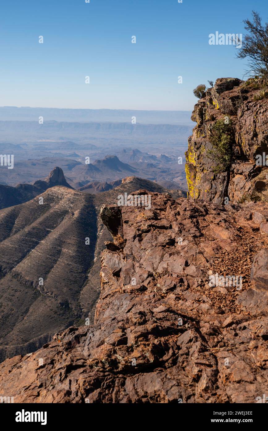 Photograph from the South Rim, Chisos Mountains. Big Bend National Park ...