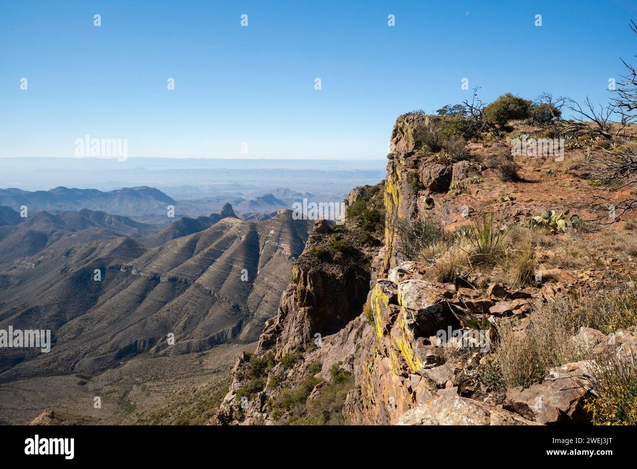 Photograph from the South Rim, Chisos Mountains. Big Bend National Park ...