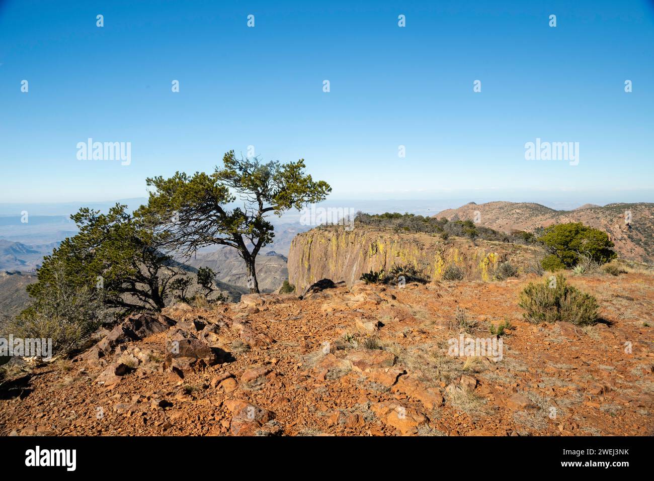 Photograph from the South Rim, Chisos Mountains. Big Bend National Park ...