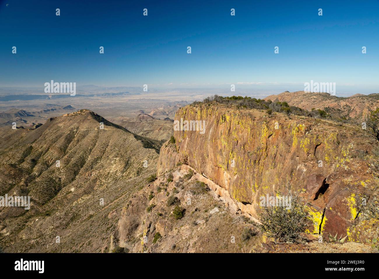 Photograph from the South Rim, Chisos Mountains. Big Bend National Park ...