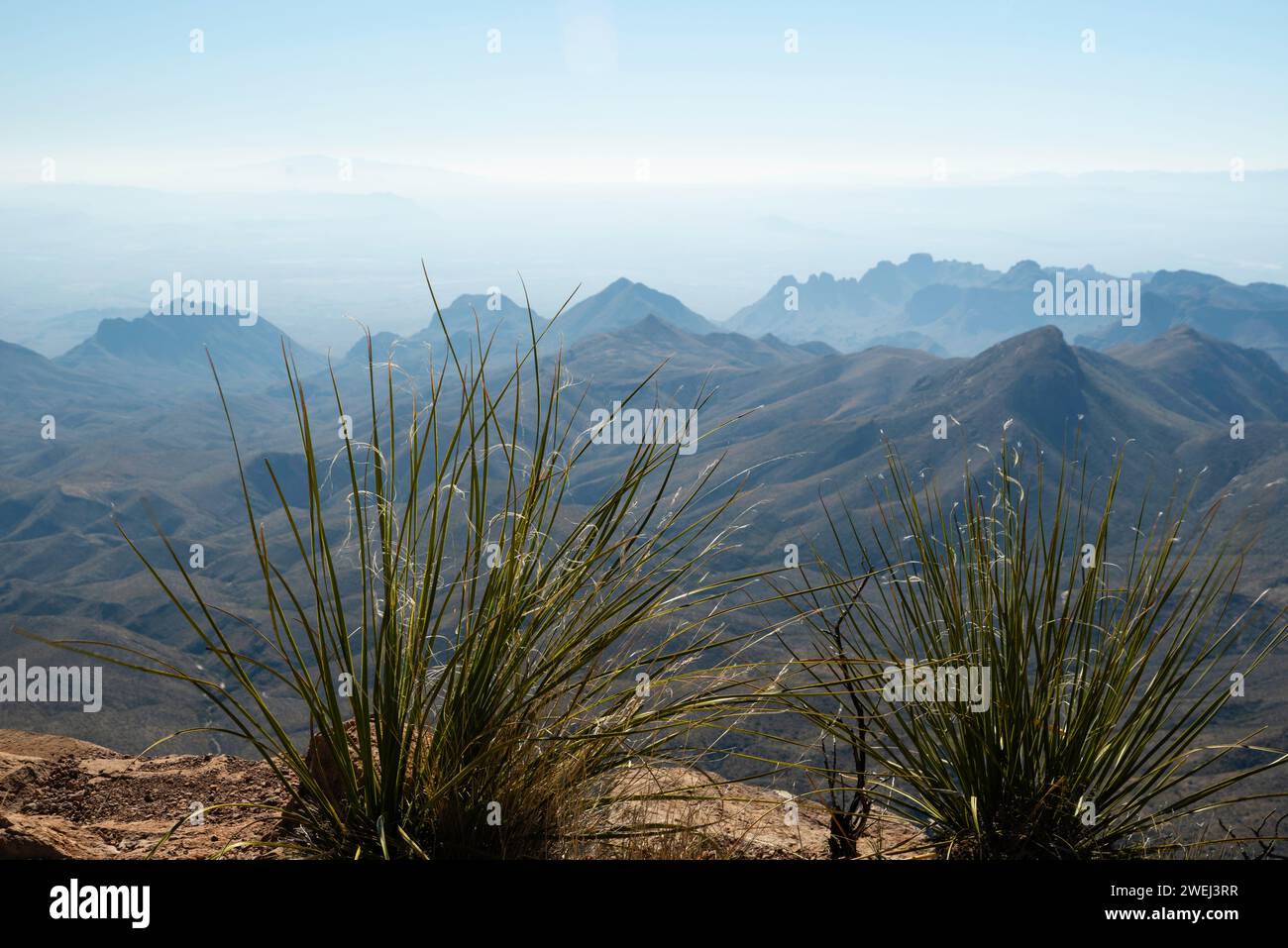 Photograph from the South Rim, Chisos Mountains. Big Bend National Park ...