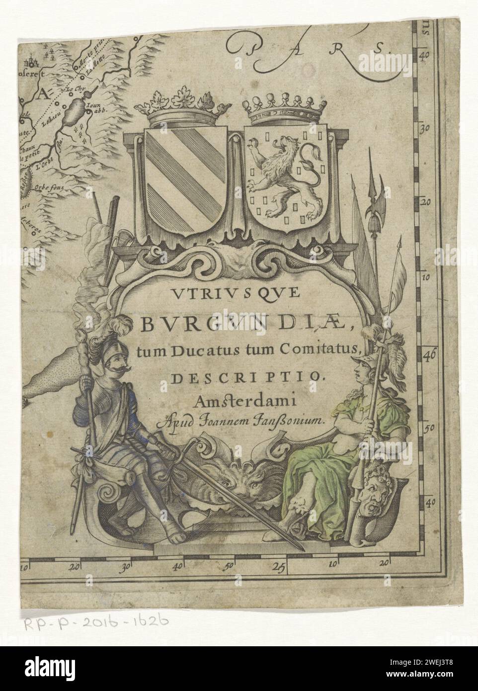 Cartouche flanked by soldier and minerva, Anonymous, in or after 1638 ...
