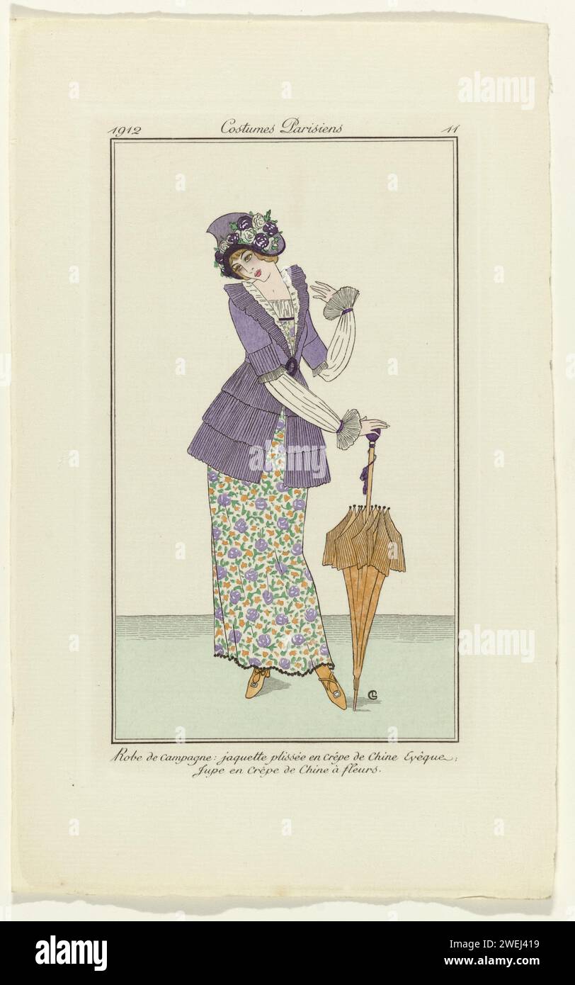 Journal of the ladies and fashions, 1912, Parisian costumes, no. 11 ...