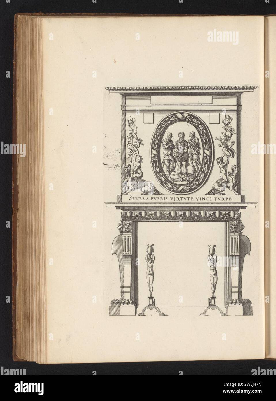 ornamentprent, Jacques Androuet, 1561 Part of 'Seconde Livre d ...