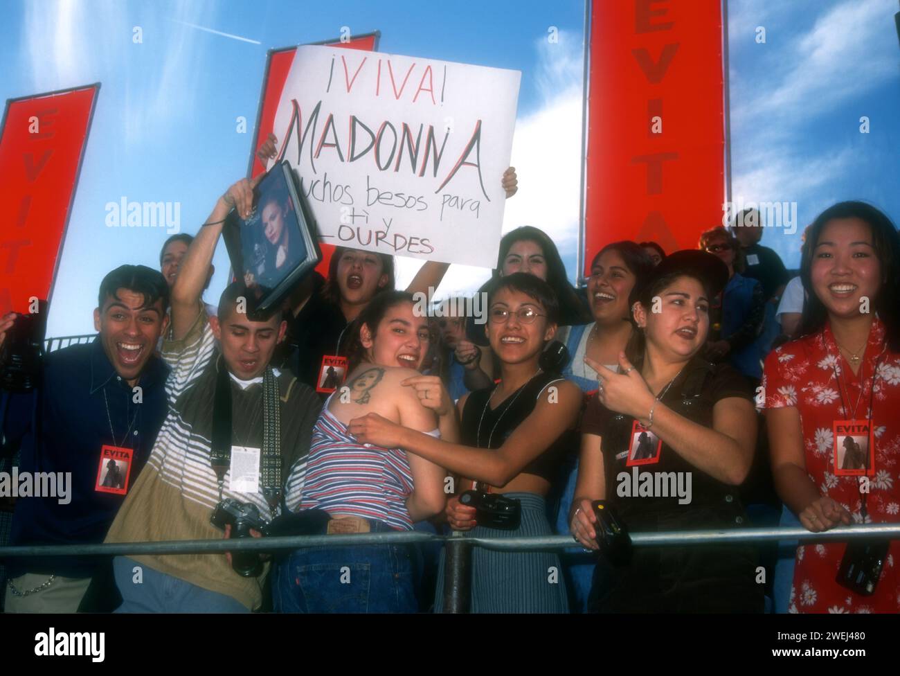 Los Angeles, California, USA 14th December 1996 Fans at Walt Disney ...
