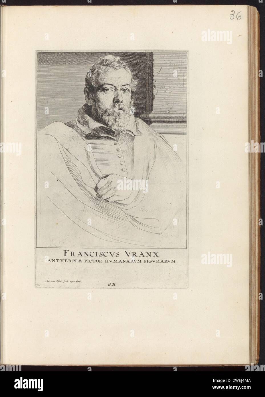 Portrait of the painter Frans Francken, 1645 - 1646 print This print is ...